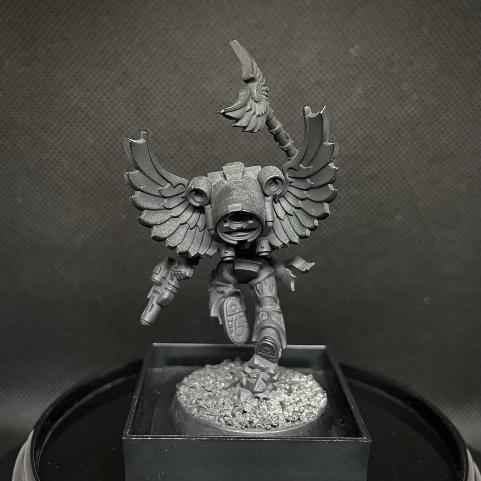 Warhammer 40k Blood Angels Chaplain With Jump Pack Primed Space Marines ...