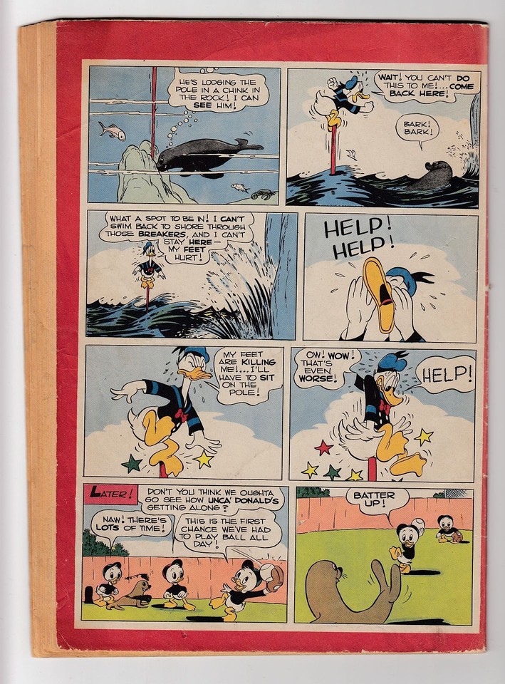 FOUR COLOR #108 DONALD DUCK in the TERROR of the RIVER CARL BARKS 1946 ...