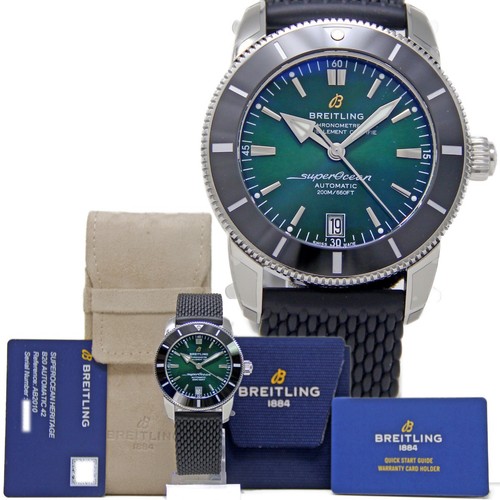 NEW Breitling Superocean Heritage Automatic 42 Green Steel ...