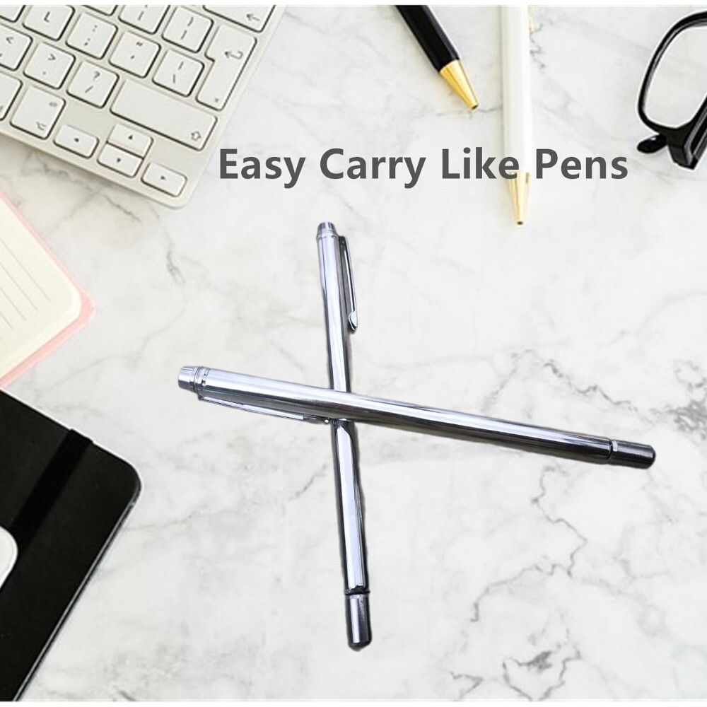 2PCS Portable Pen Shape Dowsing Rods Pure Copper Retractable Divining ...