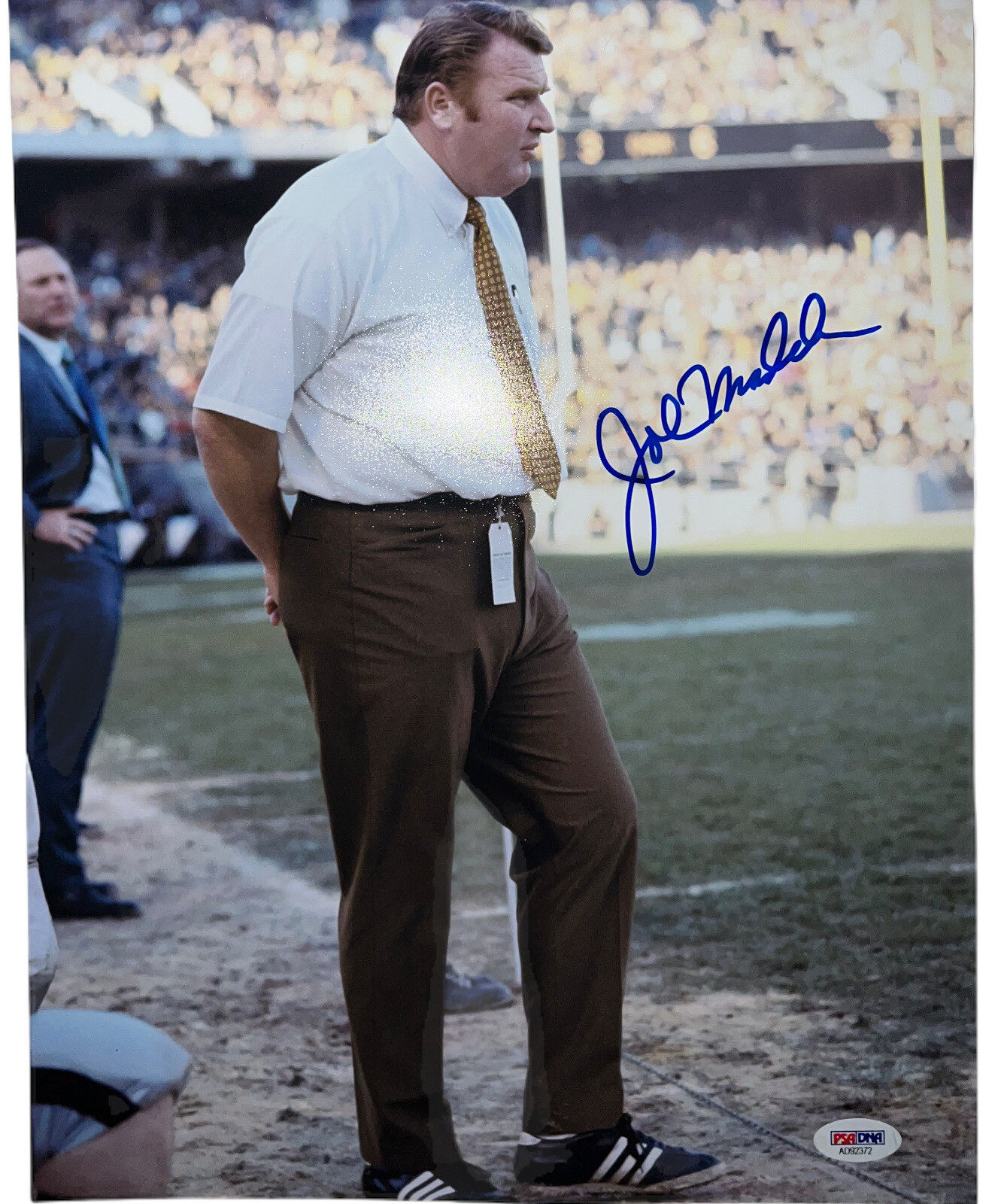 JOHN MADDEN SIGNED AUTOGRAPHED OAKLAND RAIDERS 11x14 FOOTBALL PHOTO HOF ...