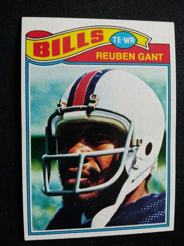 1977 Topps Football Card # 489 Reuben Gant - Buffalo Bills | eBay