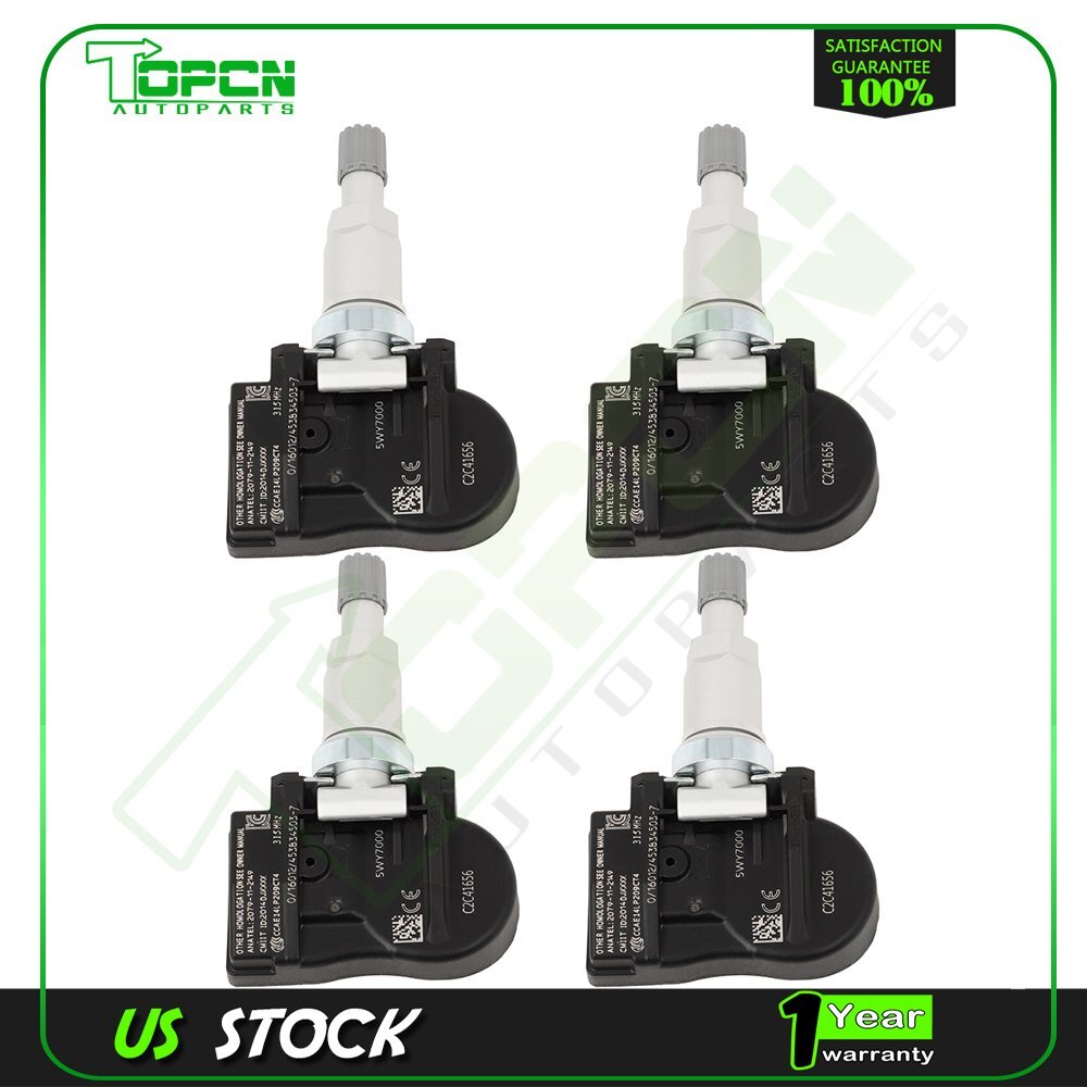 4PCS 315Mhz TPMS Tire Pressure Sensor Fits For JAGUAR XF XJ XK X-TYPE ...