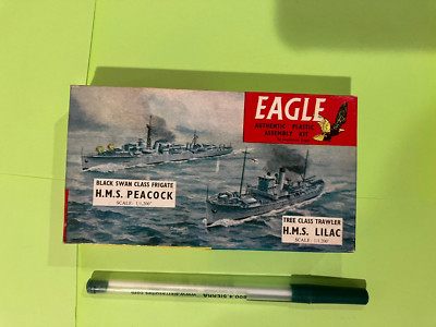 Eagle/Eaglewall 1/1200th scale HMS Peacock and HMS Lilac - rare vintage ...