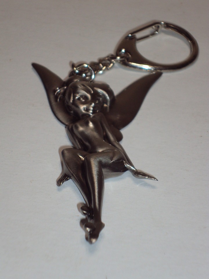 Tinker Bell Pixie Pewter Key Chain Keychain Disney New | eBay