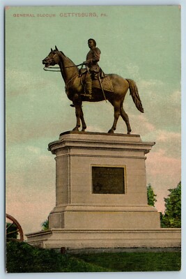 Postcard PA Gettysburg Battlefield General Slocum Monument c1910 View ...