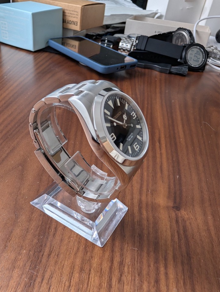 Cronos L6016 Men's Automatic Steel Sports Field Watch Great Condition ...