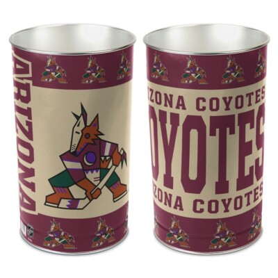 ARIZONA COYOTES 15"X10.5" TRASH CAN WASTEBASKET NEW WINCRAFT🏒 | eBay