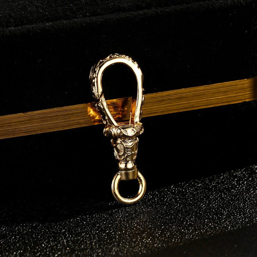 18ct Gold Filled | 30mm Ornate Albert Clasp | Heavy Replacement Clasp ...