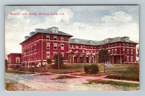 Winona Lake Indiana, WESTMINISTER HOTEL, Exterior, Vintage Postcard | eBay