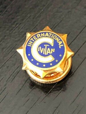 International Civitan Pinpack Pin Lapel Pin Tie Tack Small 1/20 10K GF ...