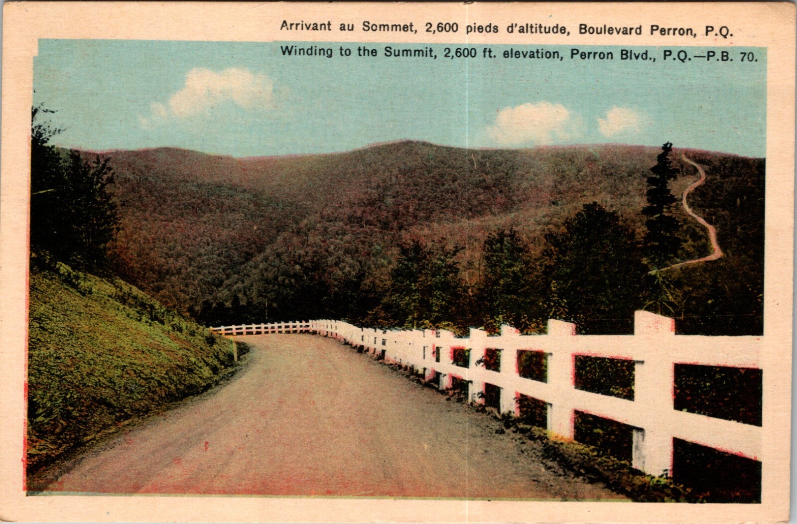 Perron Boulevard Quebec RPPC Vintage GASPE Quebec Road Photo Postcard ...