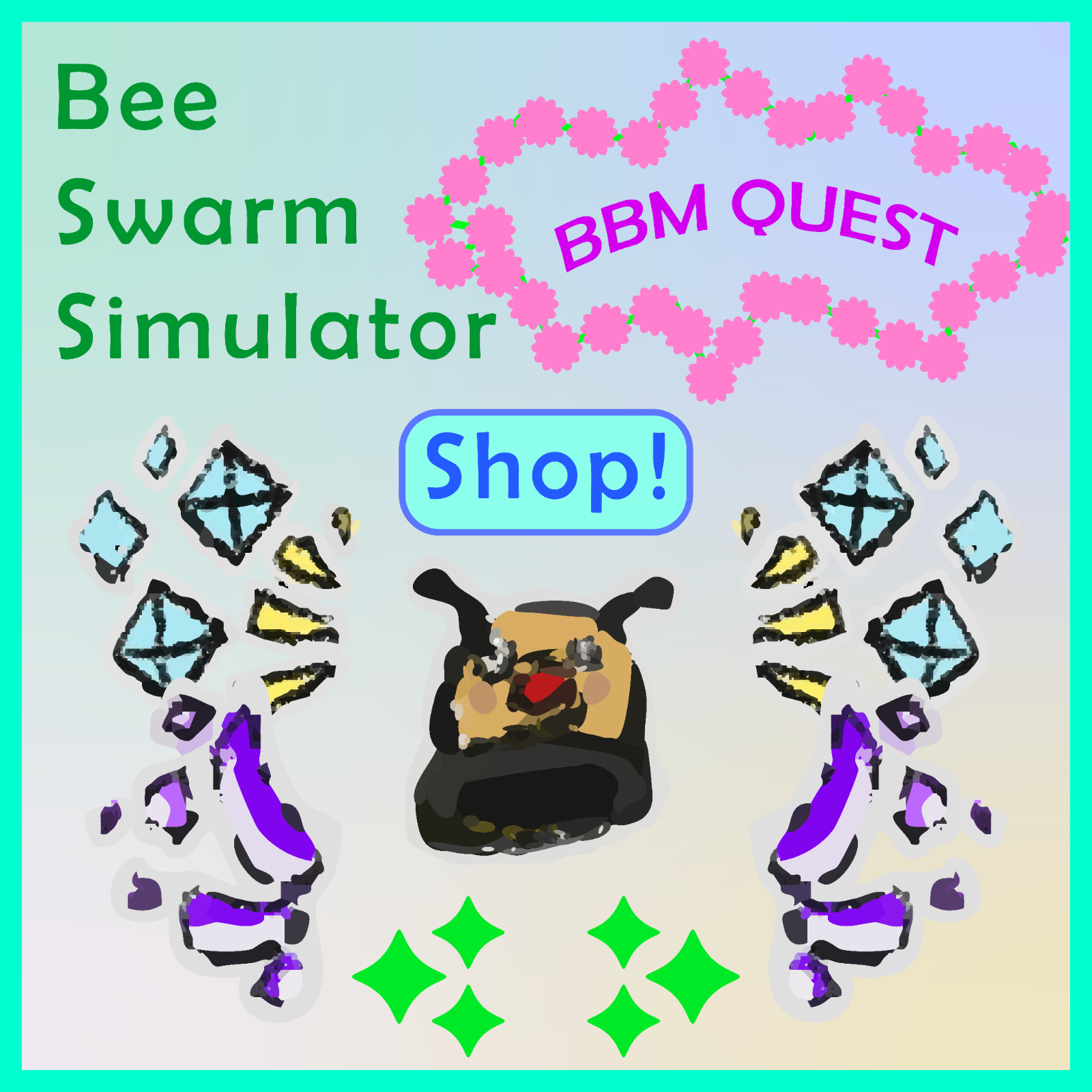 NEW! BBM Quest Bee Swarm Simulator Sticker Shop - All Quest Stickers | eBay