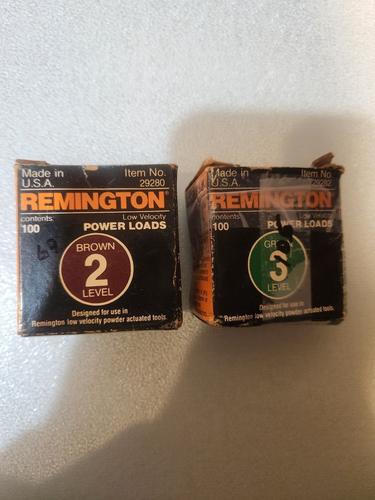 Ramset Remington .22 Loads 2 and 3 for HammerShot Powder Actuated Nail ...