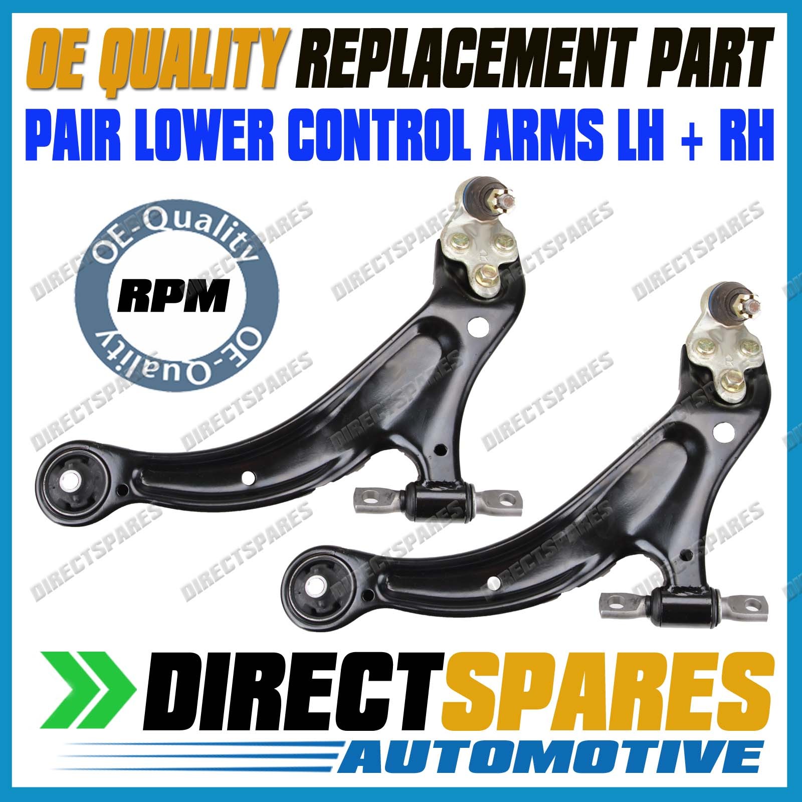 PAIR FULLY ASSEMBLED Front Lower Control Arms fits Toyota Camry 40 ...