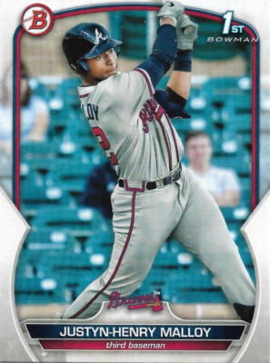 2023 Bowman Paper #BP-51 Justyn-Henry Malloy Atlanta Braves - 1st ...