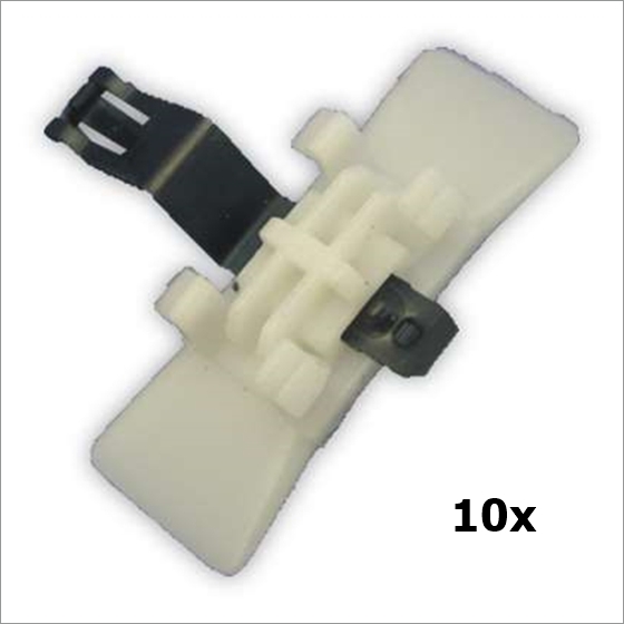 10x CLIPS KLAMMERN + METALL FÜR BEPLANKUNG MERCEDES W124 S124 ...