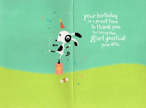 Funny Happy Birthday Party Hat Goofball Puppy Dog Hallmark Greeting ...