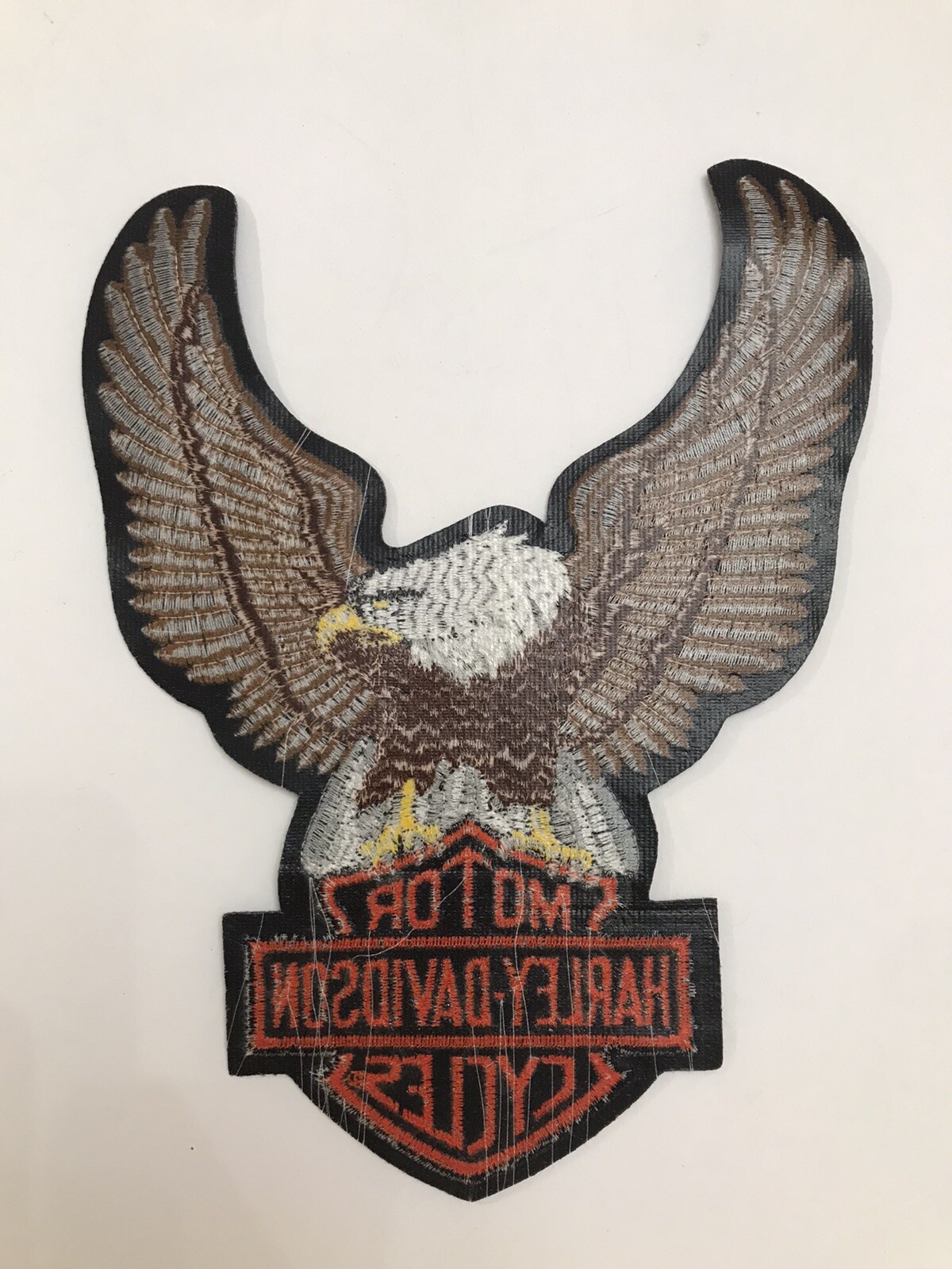 10" Harley Davidson Eagle wings Patch Jacket HOG Motorcycle Bar ...