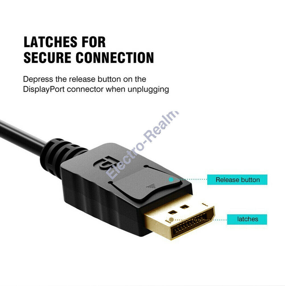 Displayport Display Port DP to DP Cable Male to Male Full HD High Speed ...