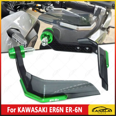 NEW For KAWASAKI ER6N ER-6N CNC Handguard Shield Hand Guard Protector ...