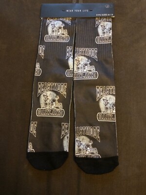 New! Wear Your Life Star Men's Dress Socks Beast Mode Oakland Size Fits ...