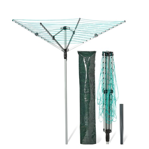 Rotary Washing Line Clothes Line Rotary Airer With Ground Spike And ...