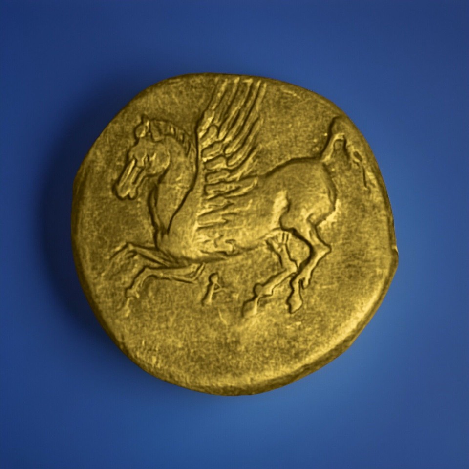 Ancient Greek Solid Electrum Gold Stater of Akarnania Amphilochikon ...