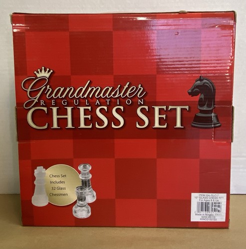 Grandmaster Regulation Glass Chess Set-BRAND NEW OPEN BOX | eBay