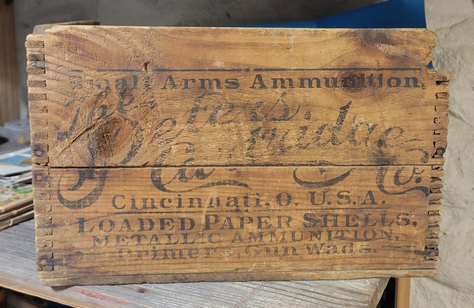 Vintage Peters Cartridge Co Ammo Shell Wood Box Case Gun Rifle | eBay