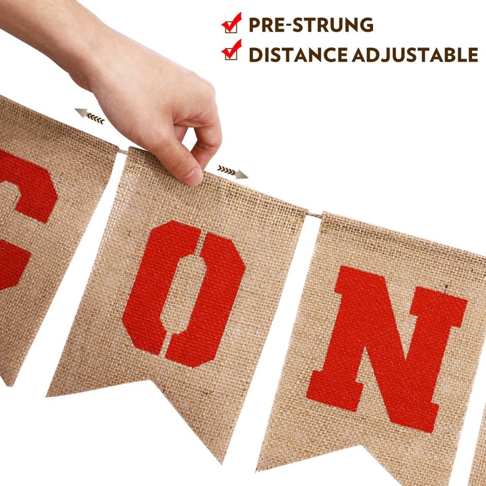 Football Theme Banner Concessions Basketball Bunting Carnival Sign ...