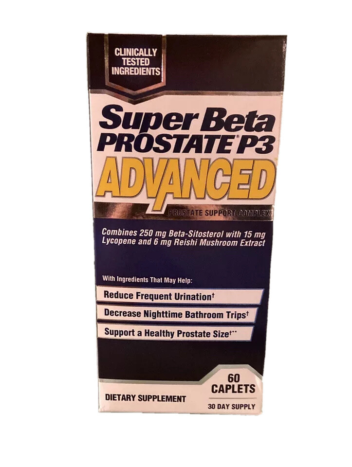 Super Beta Prostate P3 Advanced Supplement 60 Caplets Exp 05/2025 ...