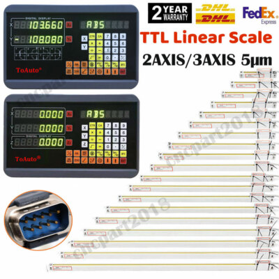 CNC Digital Readout 2/3 Axis Digital Readout (DRO) With Linear Scale ...