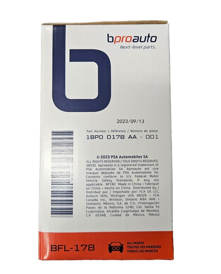 Ram 2500-5500 Engine Oil Filter Mopar Value Line BPROAUTO 1BP00178AA ...