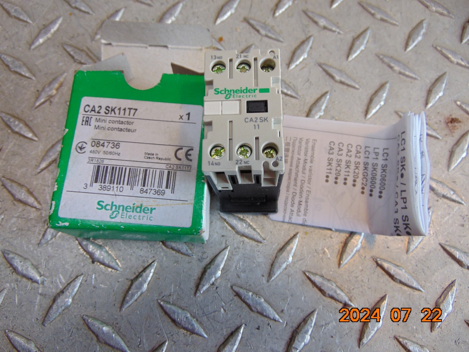 Schneider CA2 SK11T7 Mini Contactor 480V 084736 | eBay