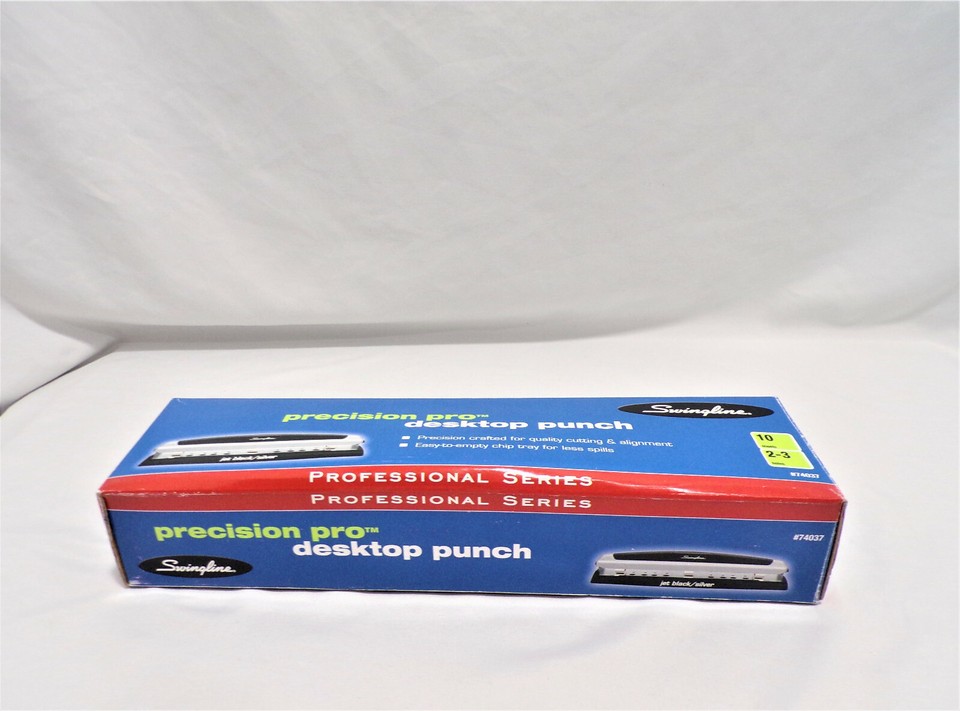 Swingline DESKTOP HOLE PUNCH Precision Pro 2-3 Holes Adjustable Centers ...