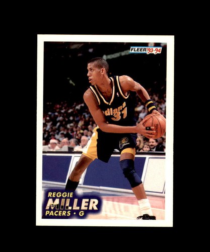 REGGIE MILLER INDIANA PACERS FLEER BASKETBALL CARD 1993-94 #85 | eBay