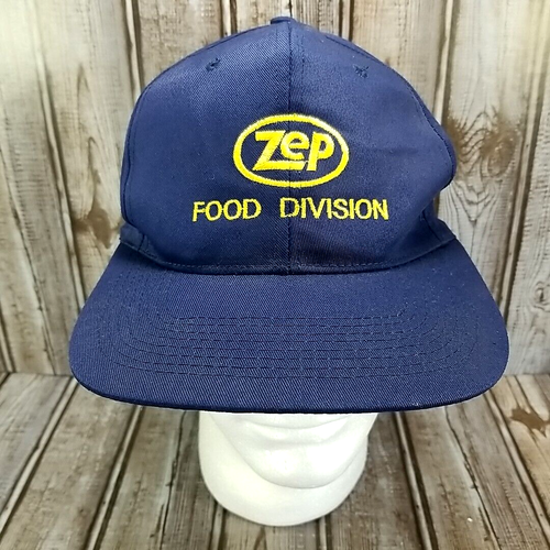 ZEP Chemical Food Division Snapback Baseball Cap Hat Blue Embroidered ...