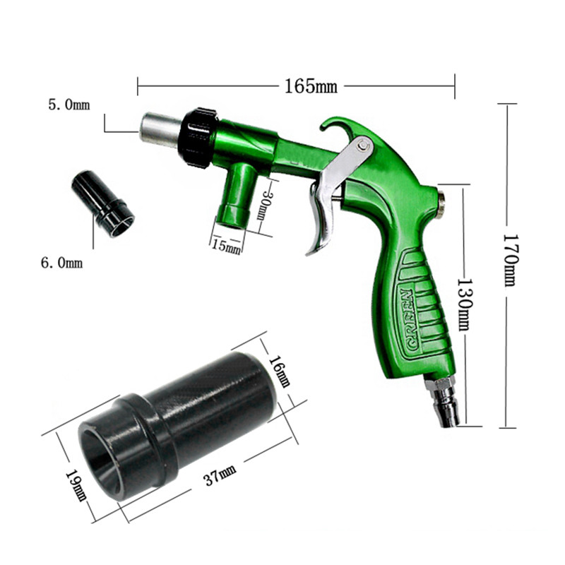 Sand-blasting Gun Stone Spray Gun Glass Frosting Gun with Nozzle PS-2 Y ...
