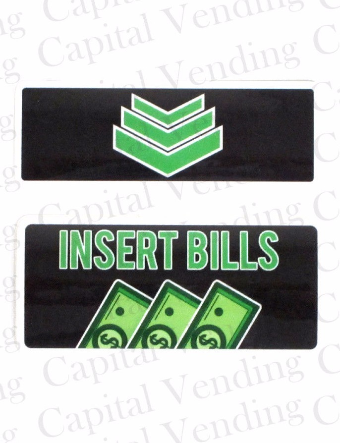 Half Front Split Labels for Two Part Bill Validator Masks - MEI, ICT ...