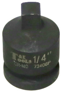 1/4" x 3/8" Drive Square Pipe Plug Socket (Male) T&E Tools 73408P ...