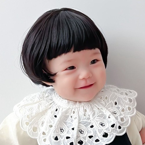 Cute Baby Hair Wig Fluffy Newborn Headwear Fashion Infant Hairpiece ...