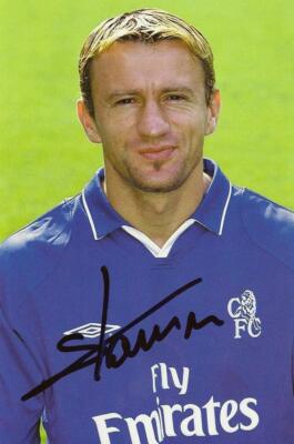 MARIO STANIC CHELSEA FC SIGNED PHOTO CARD 4 X 6 INCH. (REDUCED PRICE ...