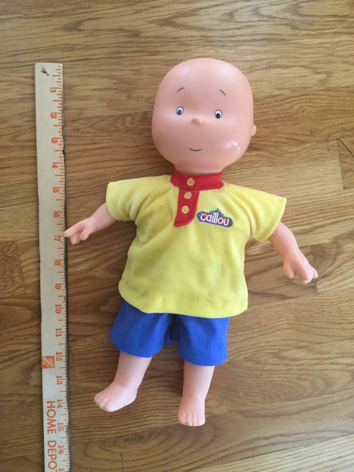 Caillou 14” Doll PBS Classic Friends Educational Vinyl And Cloth Yellow ...