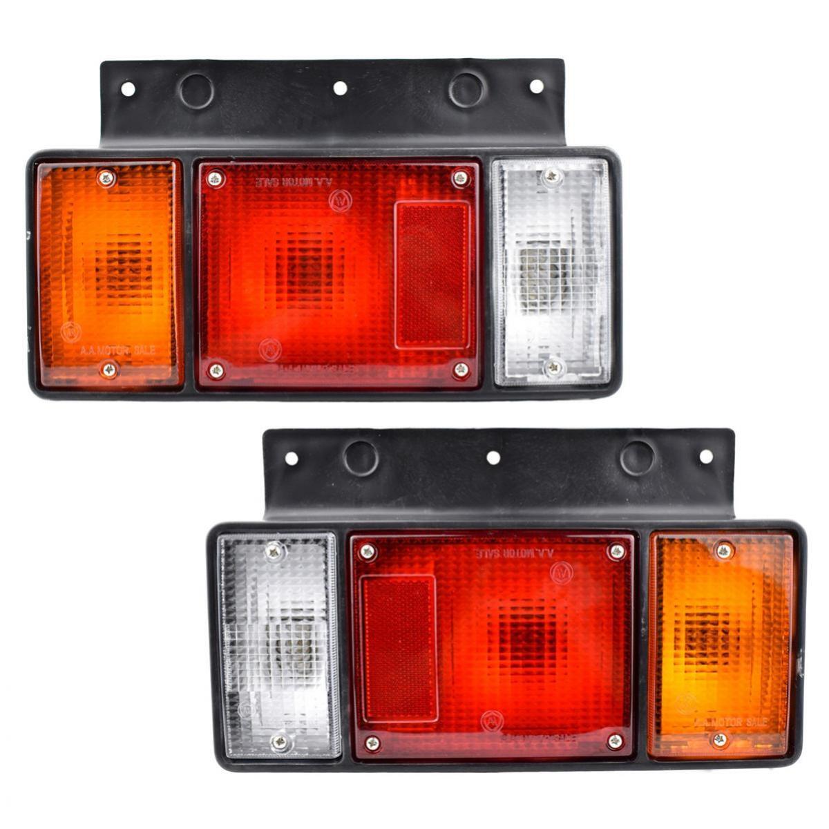L+R Tail Light Rear Back Lamp +Bulb Fits Isuzu NPR NQR N-Series Heavy ...