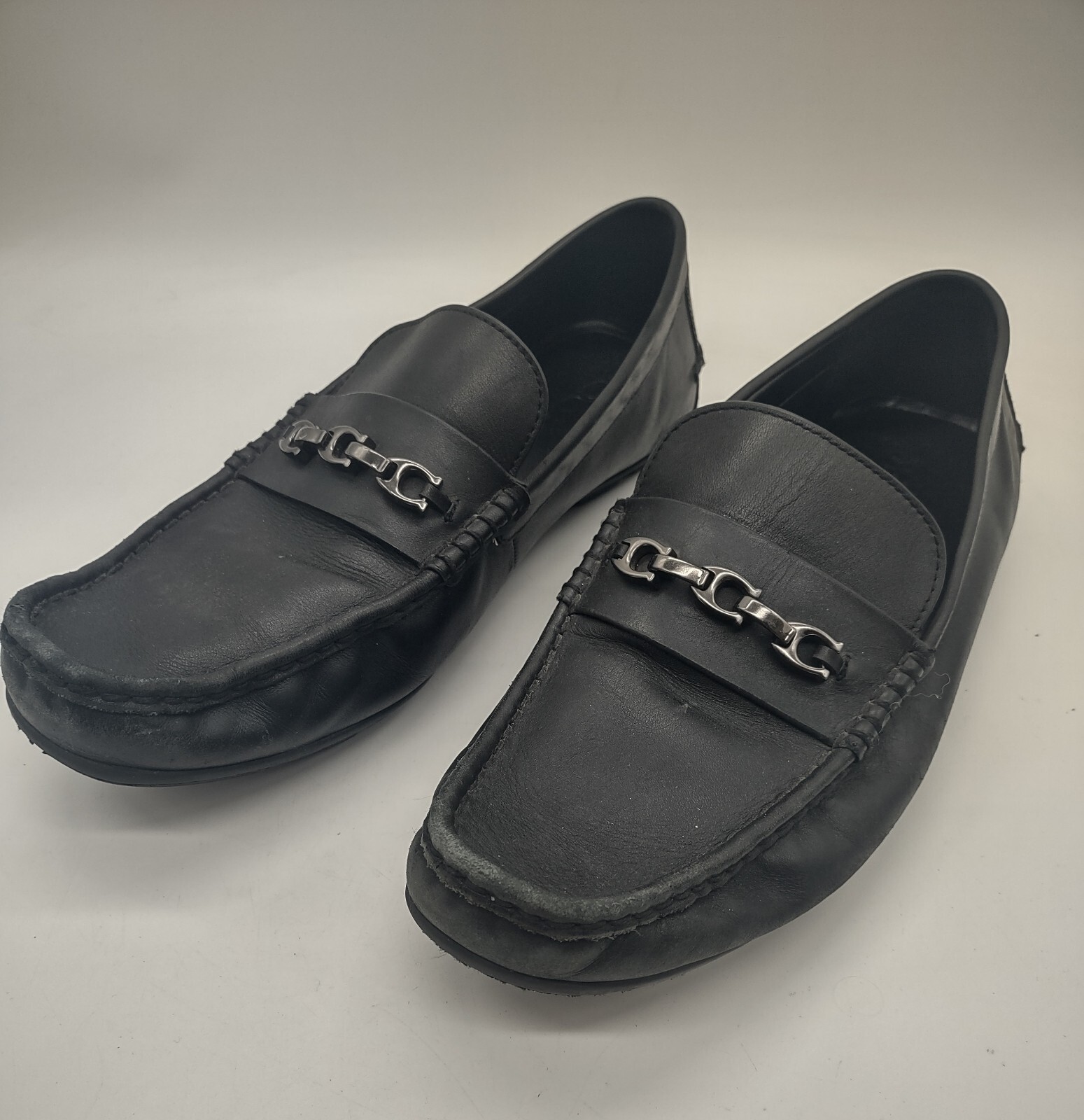 Coach Penny Leather Loafer Driving Black Moccasin Sho… - Gem