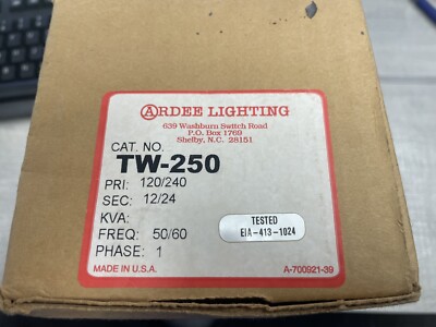Ardee Lighting General Purpose Transformer TW-250 | eBay