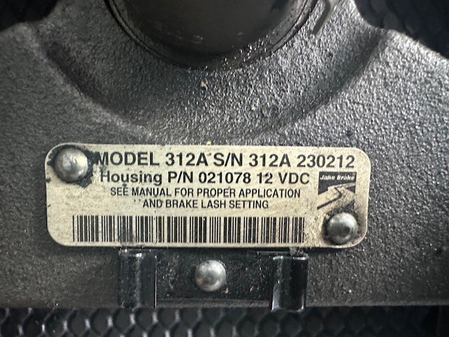 Caterpillar C12 312A Diesel Engine Jake Brake 021078 12 VDC | eBay