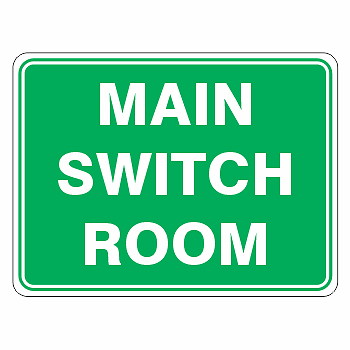 Main Switch Room Sign | Emergency Signs | eBay Australia