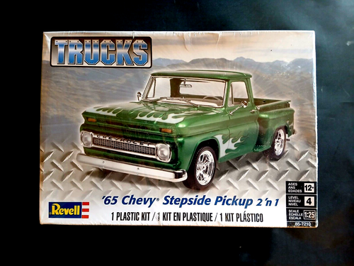 Model Kit 1965 Chevrolet Stepside Pickup Truck 2n1 Revell Trucks 1:25 ...
